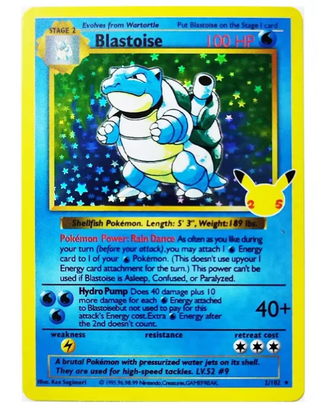 1996 1st Edition Set Charizard Venusaur Blastoise 25th Anniversary ...