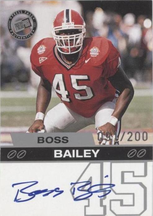 2003 Press Pass - Autographs Boss Bailey Silver /200 (AU, RC) for sale ...
