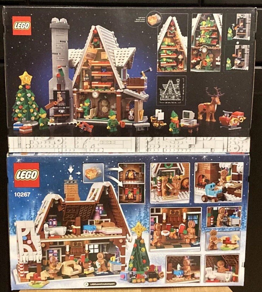 LEGO Winter Village Gingerbread House Set 10267 Elf Club House 10275 ...