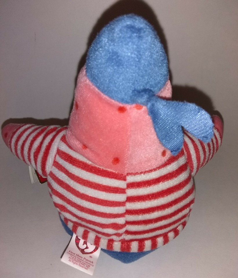 Ty Beanie Babies First Mate Patrick ~7" Plush Spongebob SquarePants ...