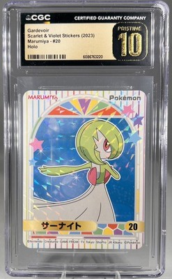 Gardevoir #20 Holo CGC Pristine 10 SV Marumiya Japanese Pokemon Sticker ...