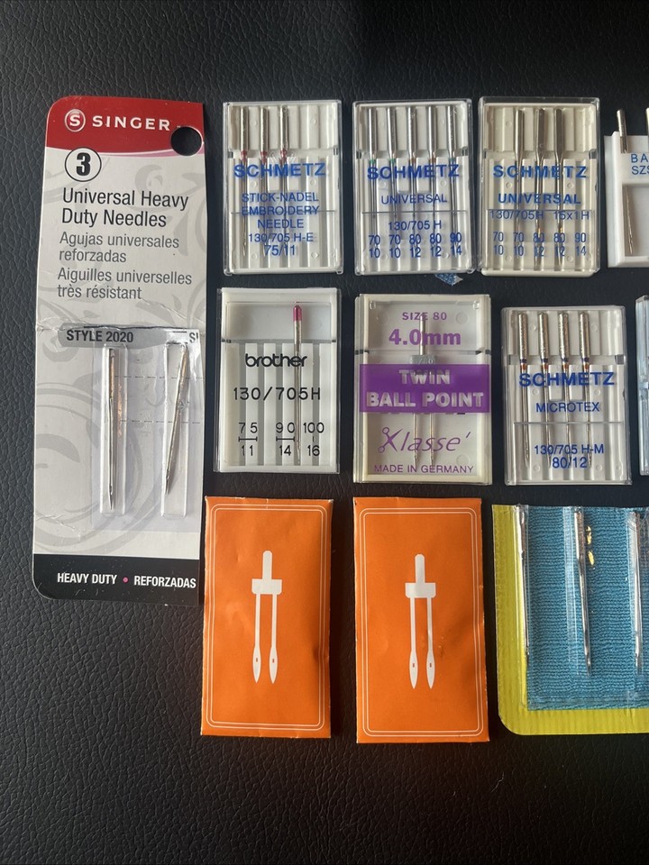 Lot of Sewing Machine Needles – Singer, Schmetz, Brother Mixed Sizes ...