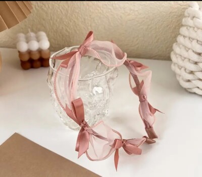 Bowknot Lace Hair Hoop Elegant Cute Headband Thin Edge Head Hoop | eBay
