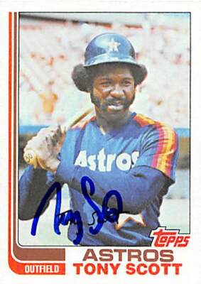 Tony Scott autographed Baseball Card (Houston Astros) 1982 Topps #698 ...
