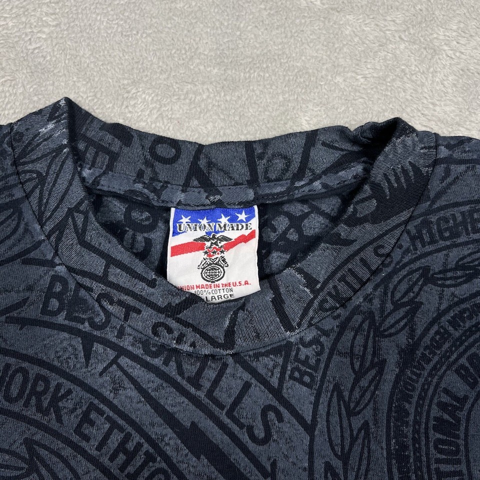 Vintage UNIONMADE IBEW Local Union 18 Los Angeles Mens XL T-Shirt Navy ...