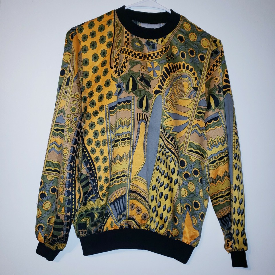 Asos Woven Baroque Print Sweat Top | eBay