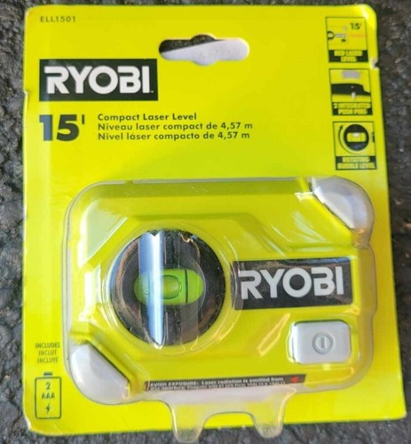 NEW Ryobi 15’ Compact Pocket Red Light Laser Level, Battery Operated | eBay