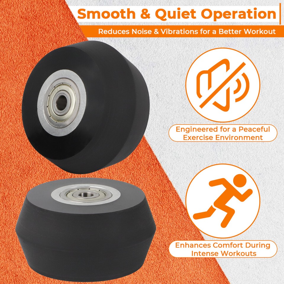 2x Elliptical Wheel Replacement Roller For NordicTrack CX1055 NEL90950 ...