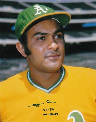 JESUS ALOU OAKLAND A'S 73,74 WS CHAMPS ACTION SIGNED 8x10 | eBay