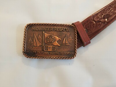 Vintage Midwinter Regatta Belt Buckle Southern California Yachting ...