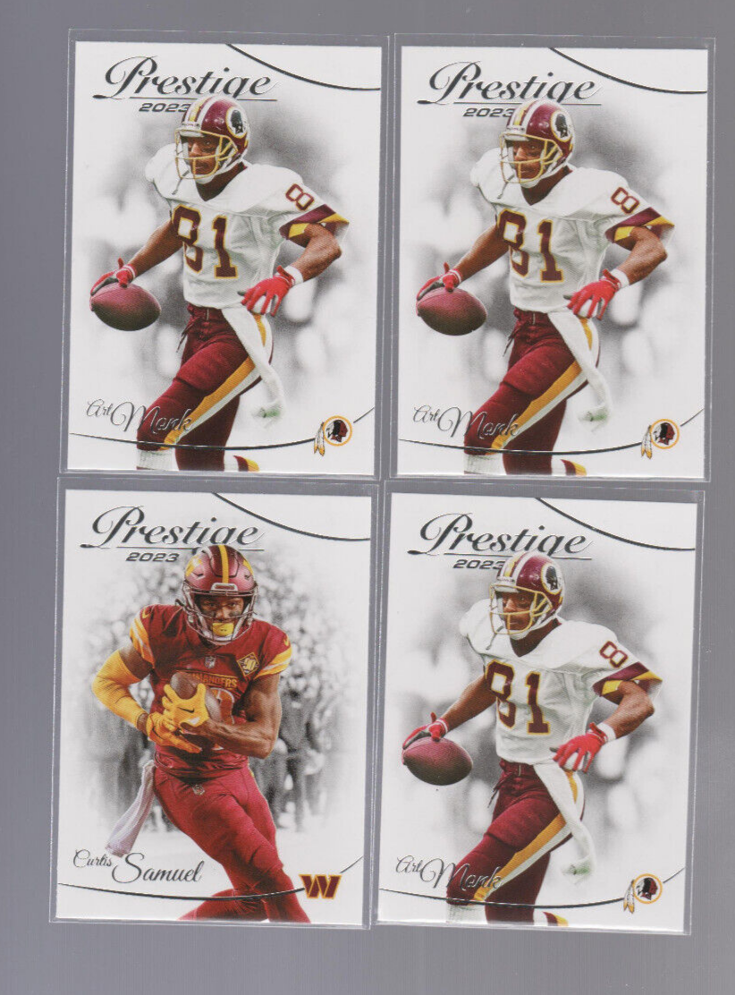 ( 22 ) WASHINGTON COMMANDERS 2023 PANINI PRESTIGE TEAM LOT - VETERANS ...