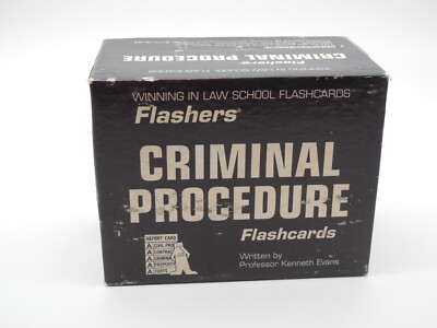 AI Professional Law In A Flash Criminal Procedure Flashcards by Kenneth ...