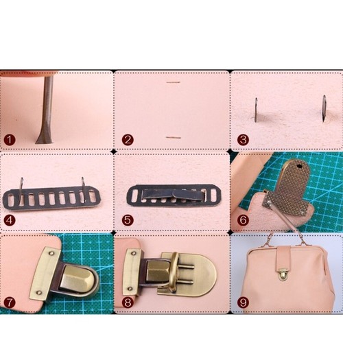 Purse Closure Twist Buckle Fasteners Turn Lock Twist Lock Round Clasp ...