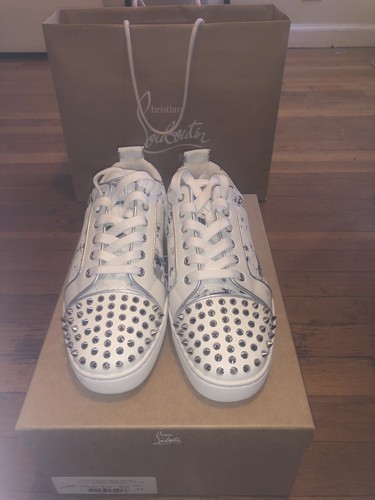 Christian Louboutin Men’s Shoes (Flat Calf/Spikes) Red Bottoms Size 43 ...