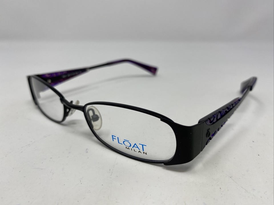 Float Milan 2955 BLK 49-17-135 Black/Purple Metal Full Rim Eyeglasses ...