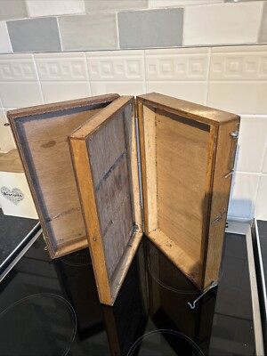 Wooden Fishing Tackle Float Box For Floats Hooks Weights Etc Vintage ...