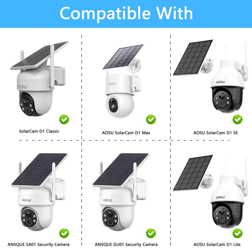 90° Corner bracket for AOSU SolarCam D1(SE/Lite/Max),ANSQUE Security ...