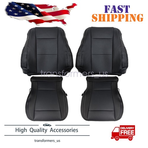For 2015-2017 Ford F150 Lariat Front Side Bottom Top Seat Cover Black ...