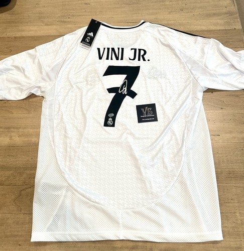 VINI Jr. Real Madrid Autographed Dri-Fit NEW Soccer Jersey W/COA Xl | eBay
