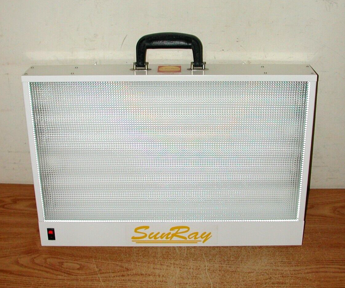 THE SUN BOX COMPANY SUN RAY BRIGHT LIGHT THERAPY BOX LAMP WORKS | eBay