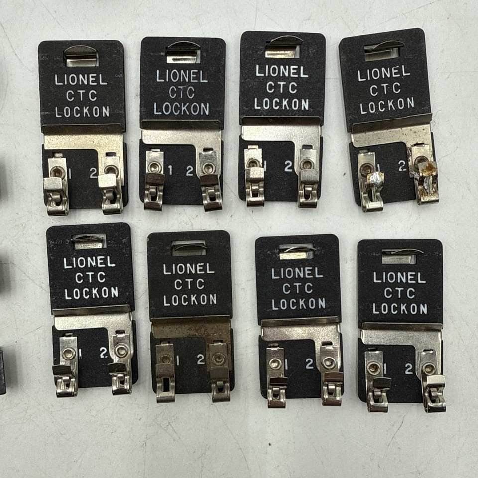 LIONEL O O27 GAUGE CTC LOCKON, 145C CONTACTOR, & TRACK CLIPS - LOT OF ...