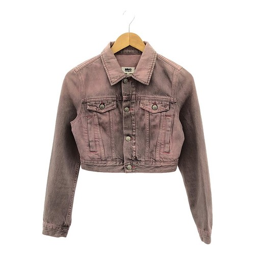 MM6 Maison Margiela 2023SS GJean Short Denim Jacket Purple Women's Size ...