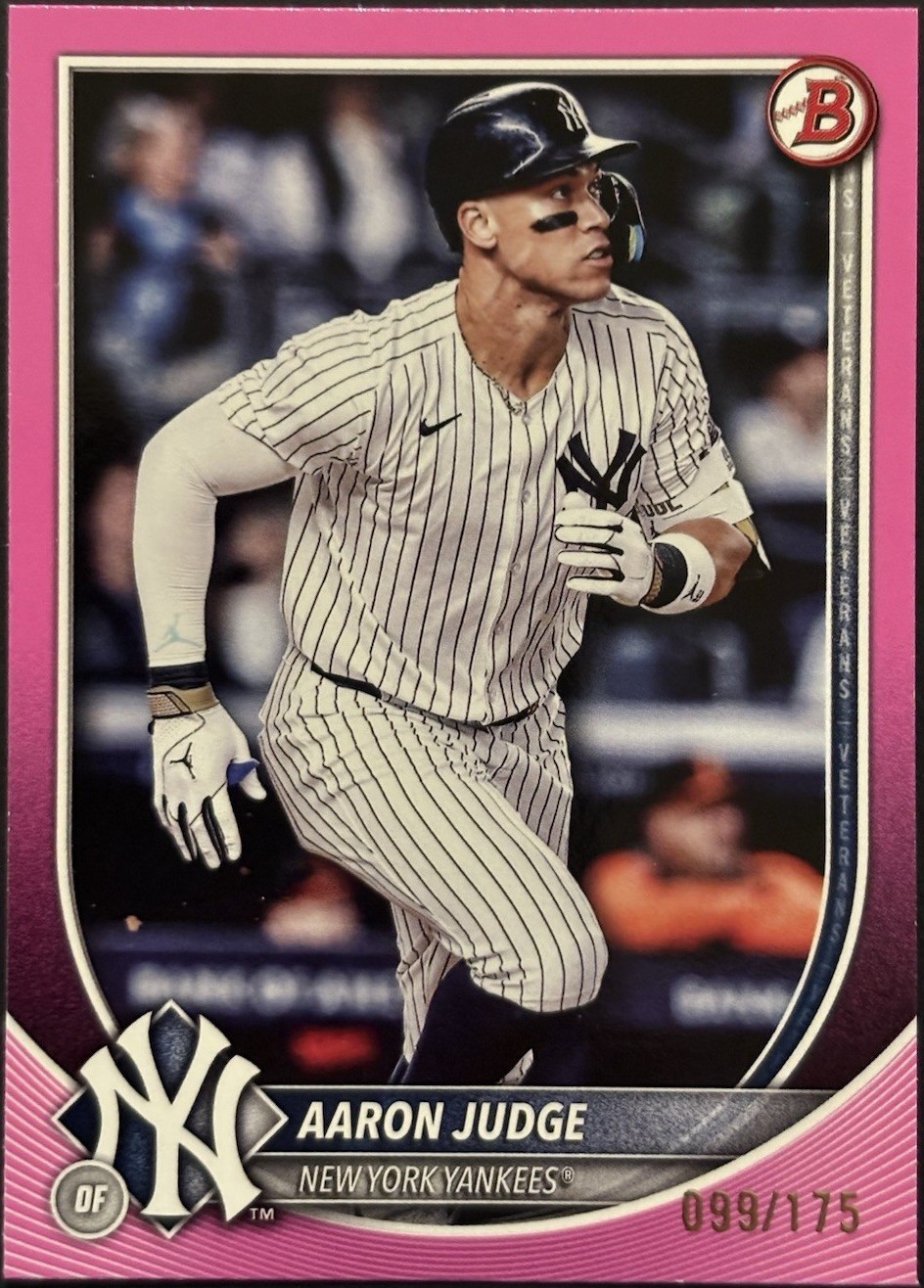 2025 Bowman - Aaron Judge #99 Pink /175 for sale online | eBay