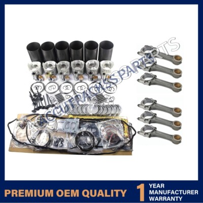 Overhaul Rebuild Kit+6pcs Connecting Rod for CAT C7 Engine Asphalt ...