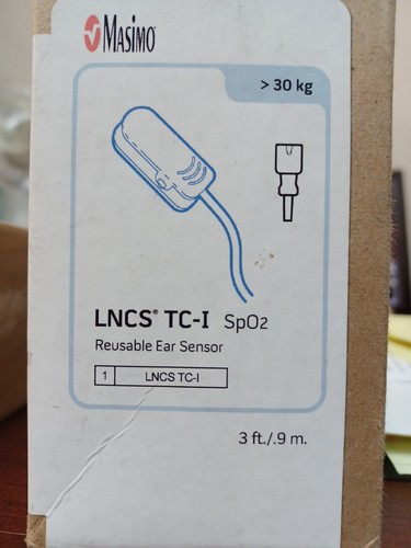 Masimo Ref#1895 LNCS TC-I Tip-Clip Spo2 Reusable Sensor 3 ft - White ...
