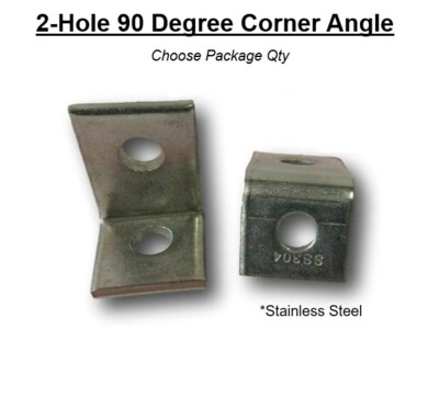 2-Hole STAINLESS STEEL 90 Corner Angle Unistrut Channel #4642S1 P1068 ...