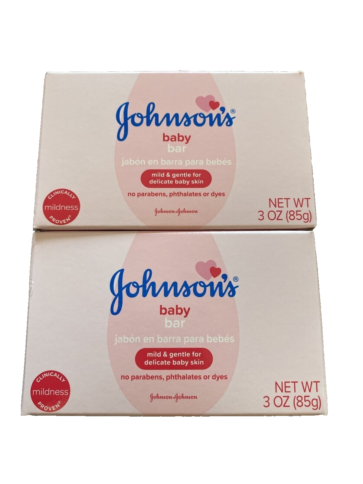 2 pack Johnson's Baby Bar Soaps 3 oz each bar New Sealed | eBay