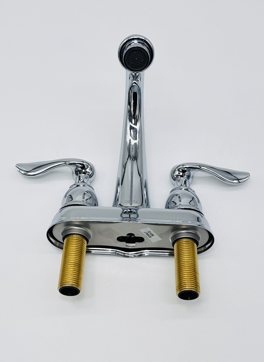 Delta faucet 413763-a 2 handle 2 hole bathroom Faucet Dark brushed ...