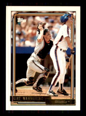 1992 Baseball Topps Kirt Manwaring San Francisco Giants #726 | eBay
