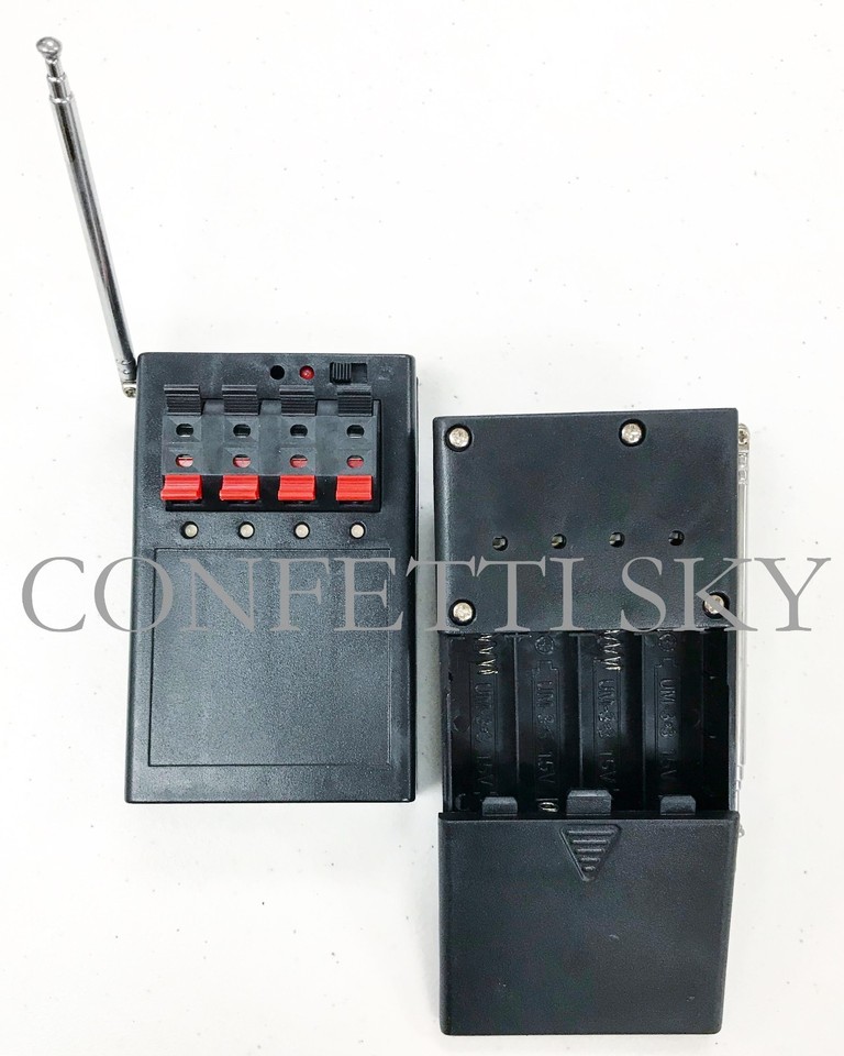 4 cue programmable WIRELESS FIREWORK RECEIVER remote firing igniter US ...