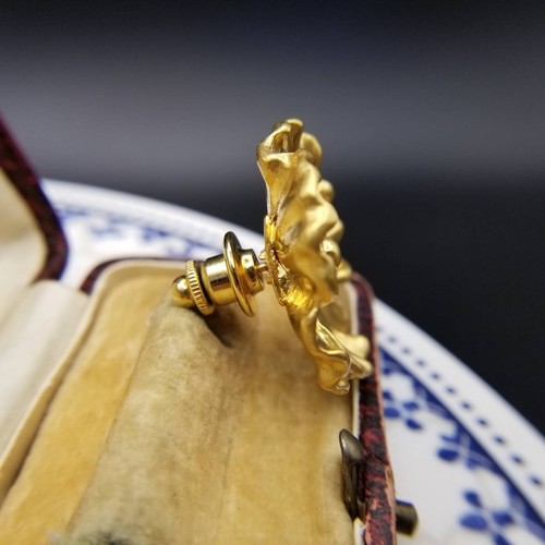 KENZO Paris Gold Flower One Point Elegant Vintage Flower Brooch Pin ...