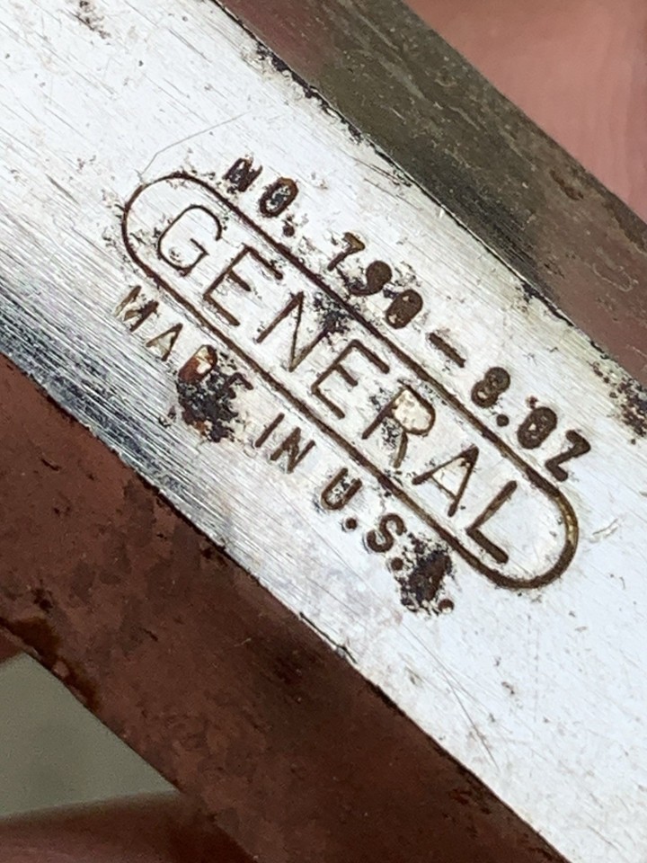 Vintage General Tools #790-8oz Hexagon Steel Plumb Bob 4” Carpenter’s ...