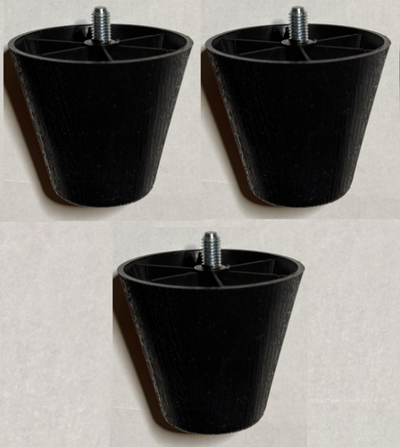 3x Ikea Friheten Sleeper Sectional Sofa Legs Plastic, BLACK Part ...