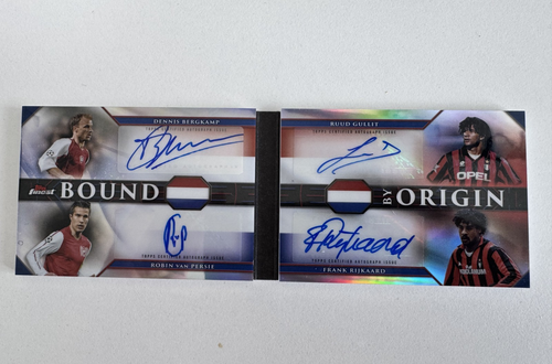 Topps Finest UCC 2024-25 Netherlands Bound By Origins Quad Booklet Auto ...