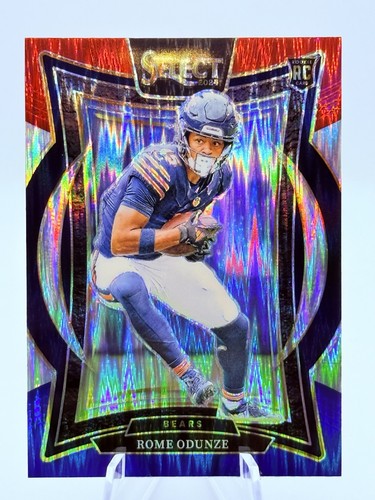 2024 Panini Select ROME ODUNZE RC Red White & Blue Prizm SHOCK ...