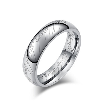 High Quality Engraving Lord of The Rings Hobbit Stainless Steel Men's ...