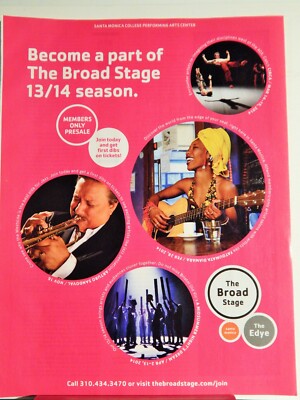BROAD STAGE SEASON LA ORIGINAL VTG 2013 ADVERTISEMENT, | eBay