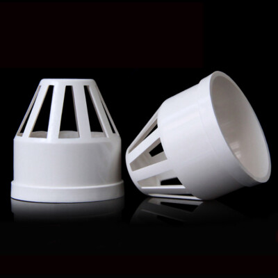 50mm-160mm PVC Drainage Pipe End Caps Breathable Cap Net Vent Terminal ...