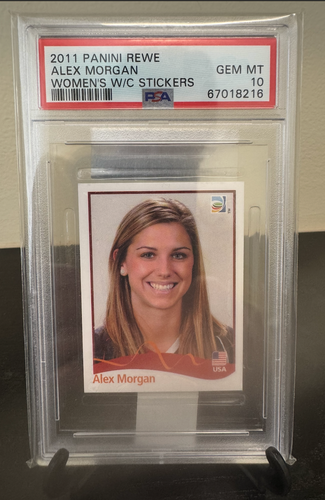 2011 Panini REWE Women's World Cup Stickers Alex Morgan PSA 10 ROOKIE ...