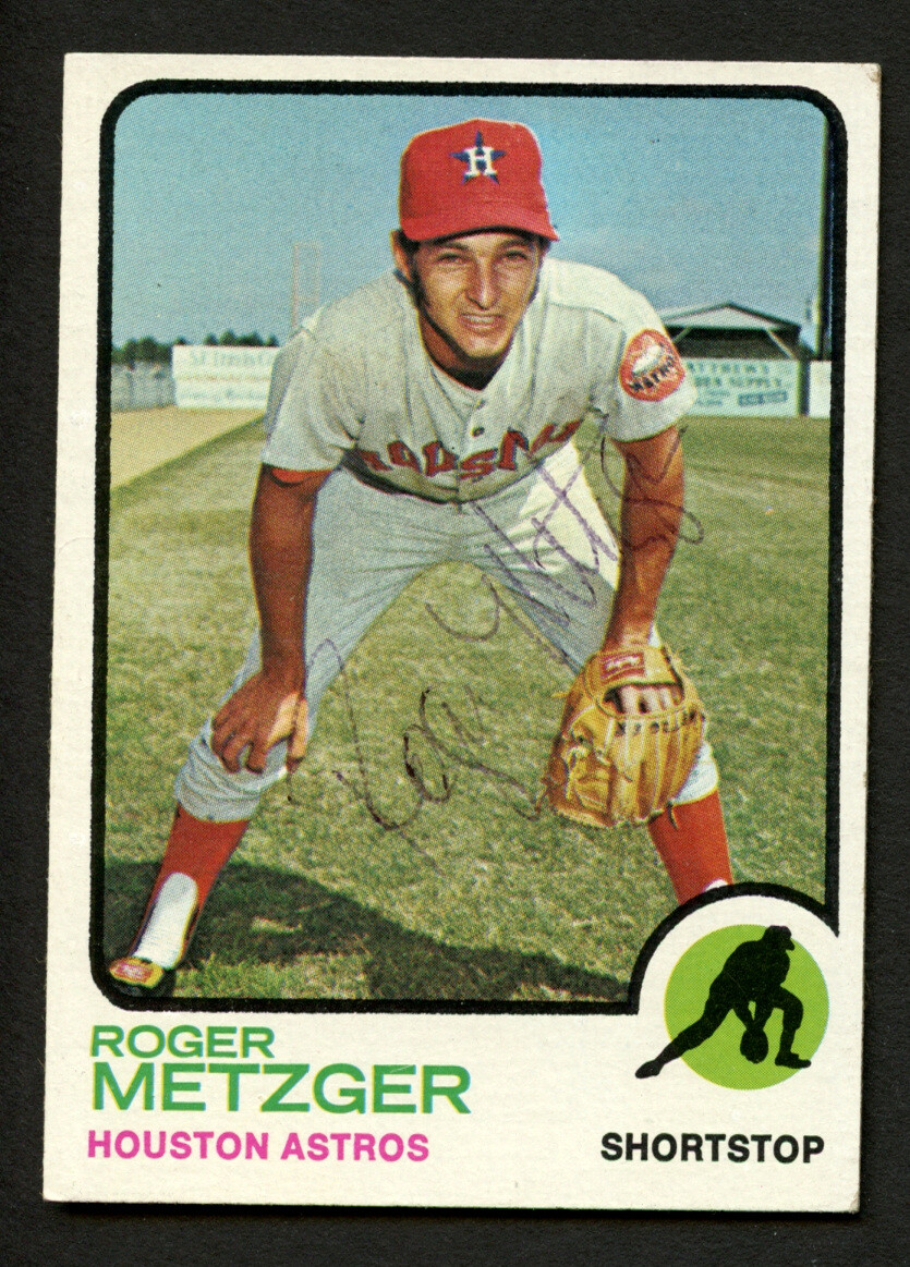 Roger Metzger #395 signed autograph auto 1973 Topps Baseball Trading ...