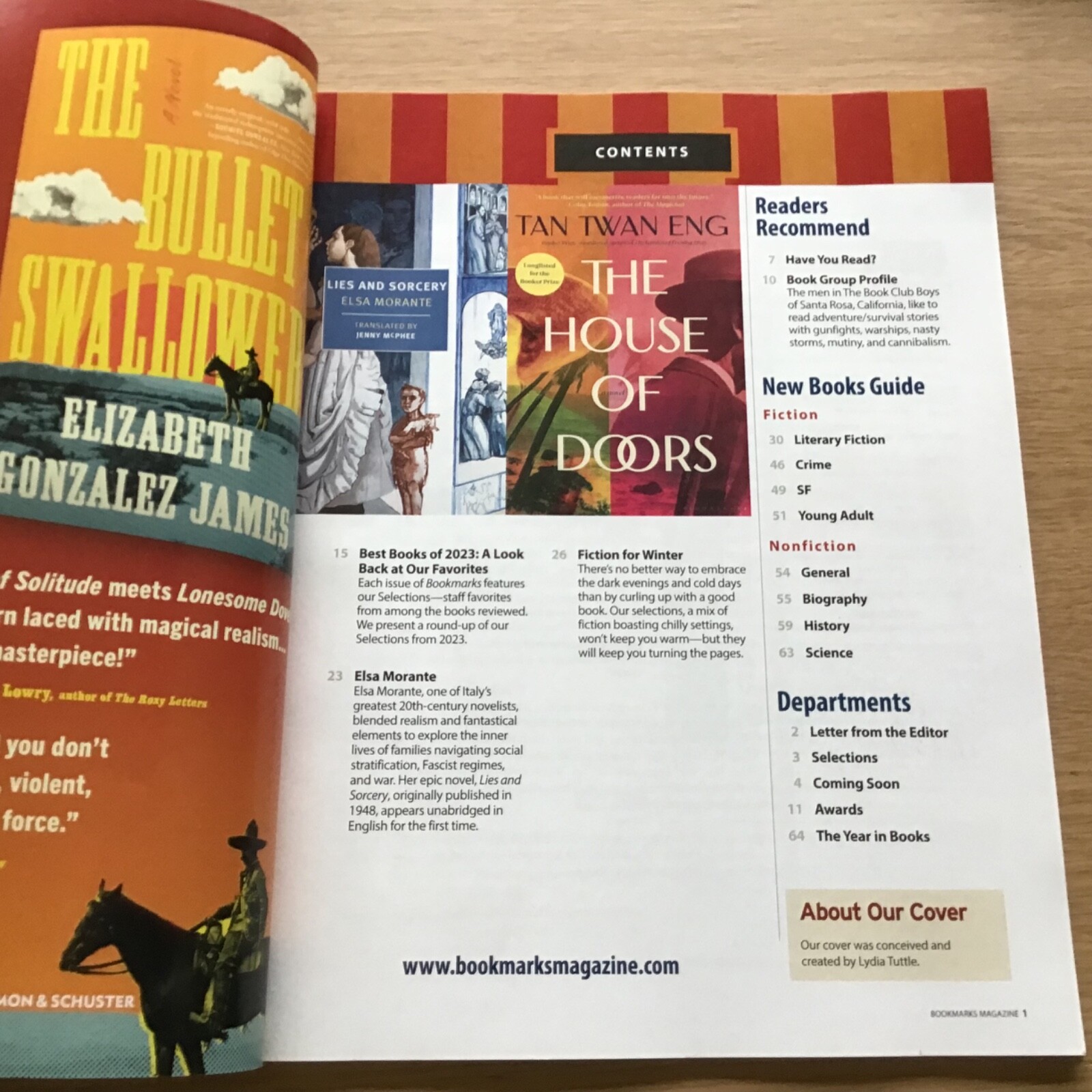 Bookmarks Magazine Issue 128 January February 2024 Best of 2023 Book ...