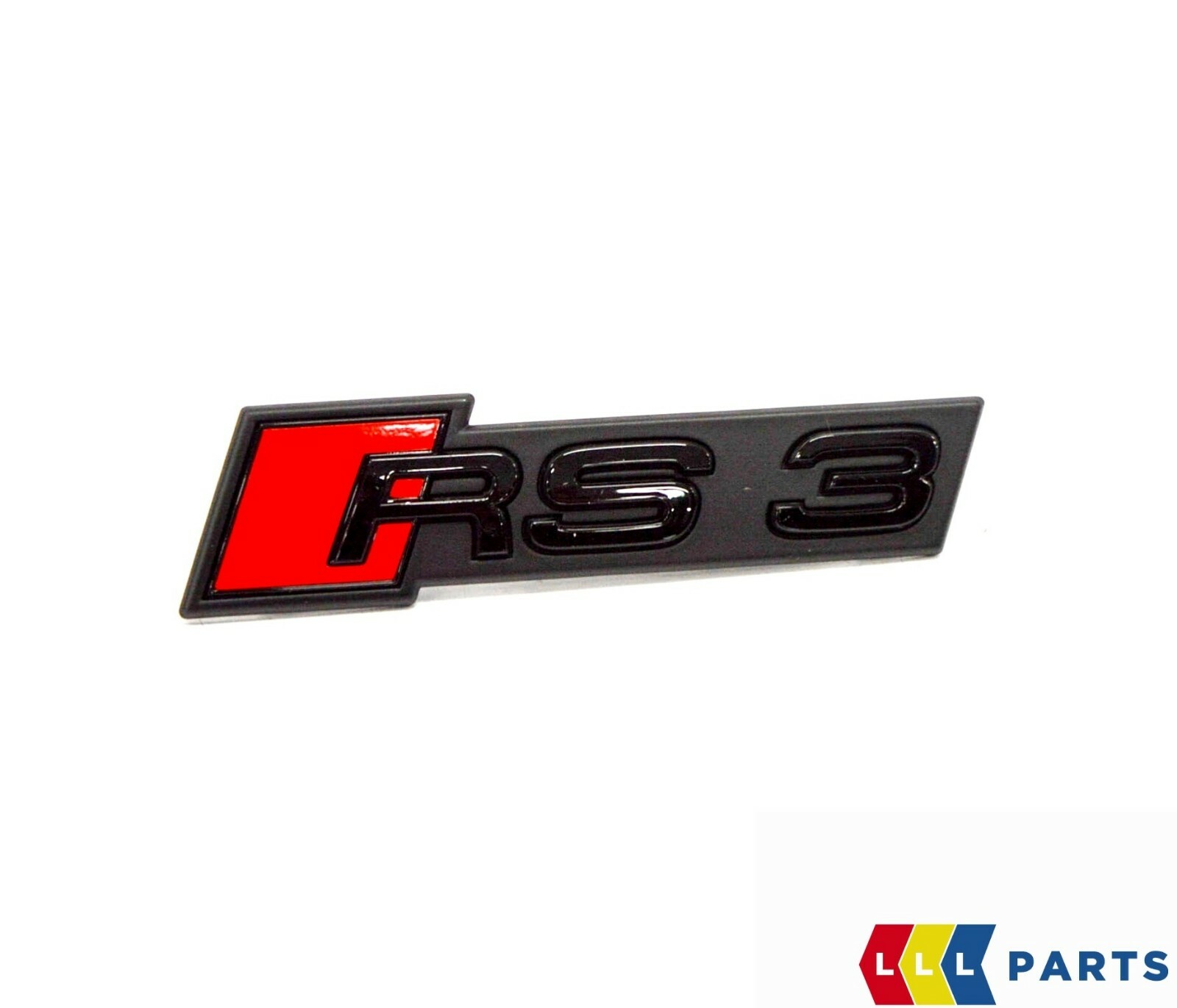 Genuine Audi Rs3 17- Front Bumper Center Grill Black Rs3 Badge Emblem ...
