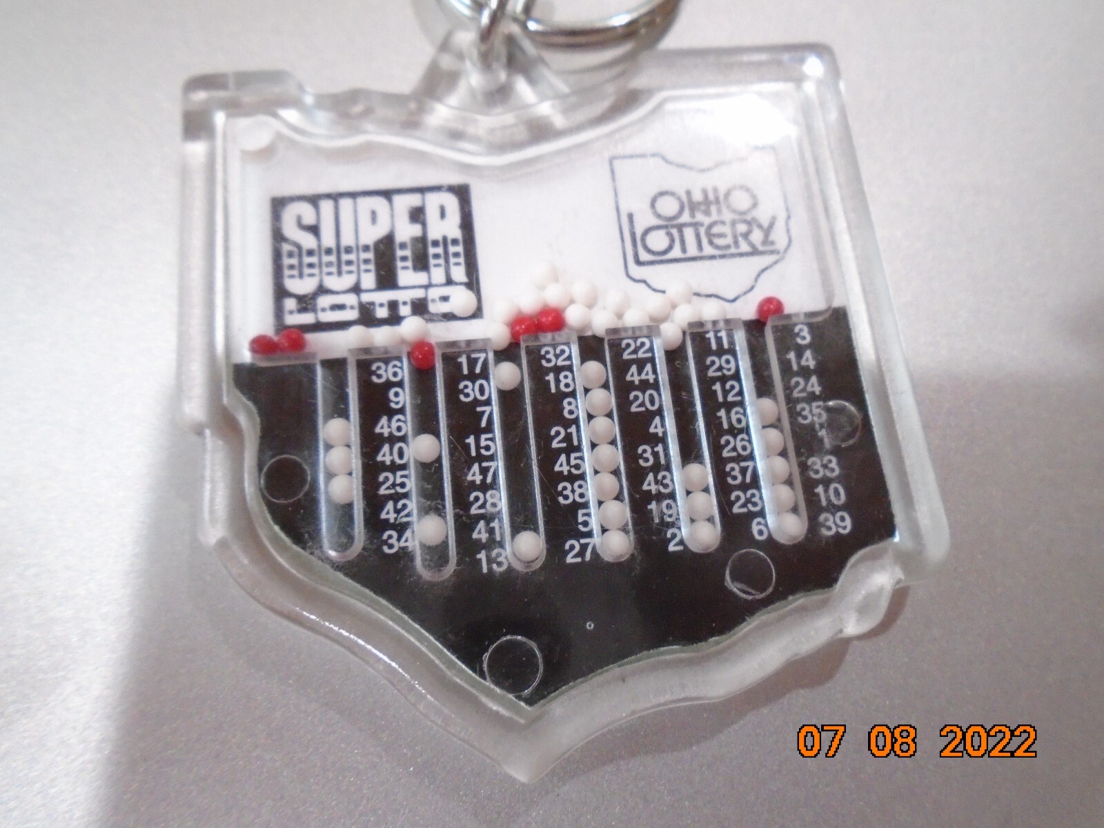 OHIO LOTTERY lotto key chain New never used SUPER LOTTO YOU WILL GET A ...
