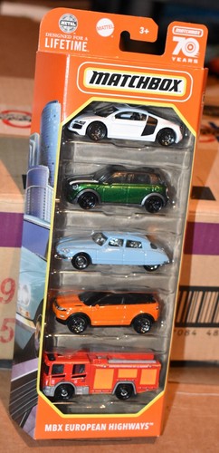 Matchbox 5 Pack 2023 MBX EUROPEAN HIGHWAYS NEW | eBay