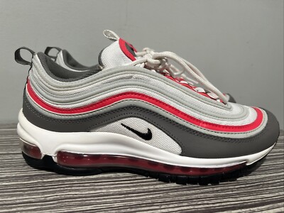 NIKE AIR MAX 97 (GS) 7y / 8.5W Pink Grey White Running Shoes