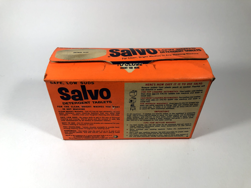 Vintage SALVO Laundry Detergent Soap Tablets- 2/3 FULL Box | eBay